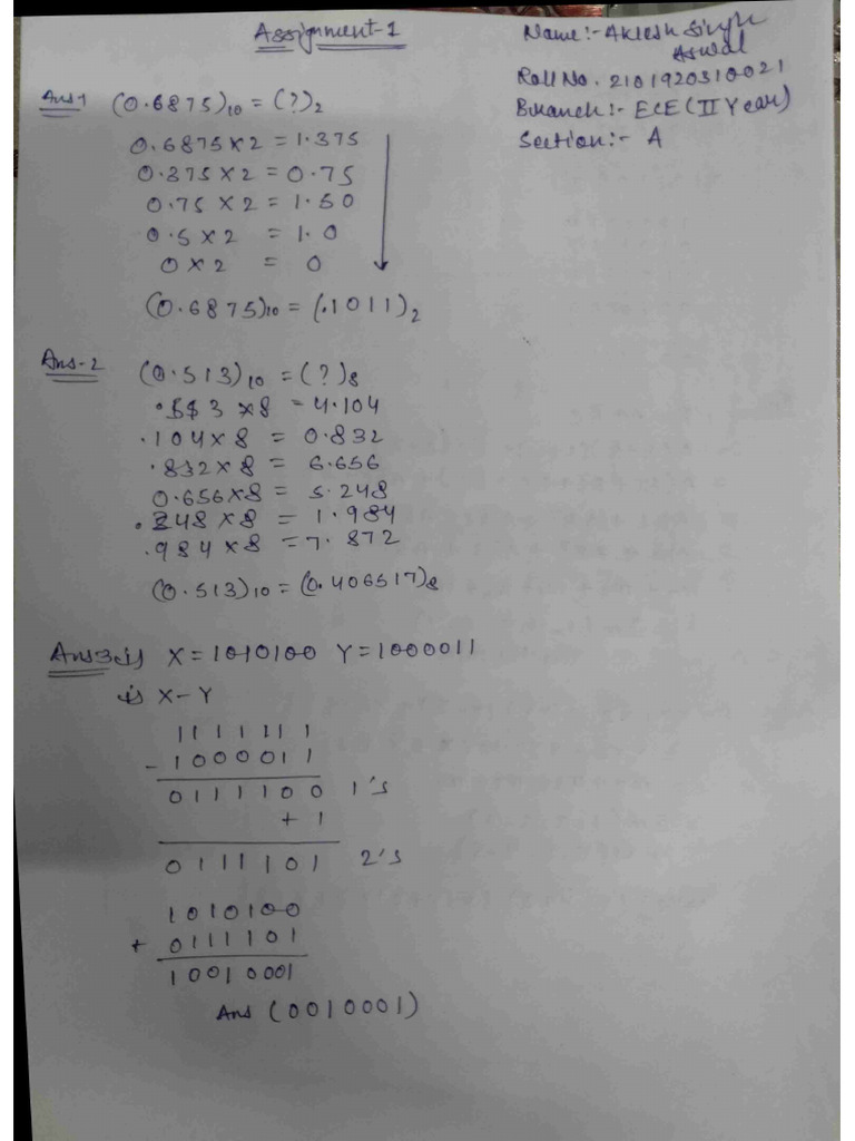 Assignment 1 Ece Important | PDF