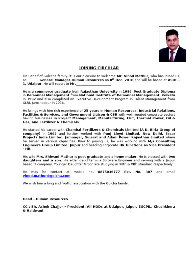 Joining Circular DRAFT | PDF