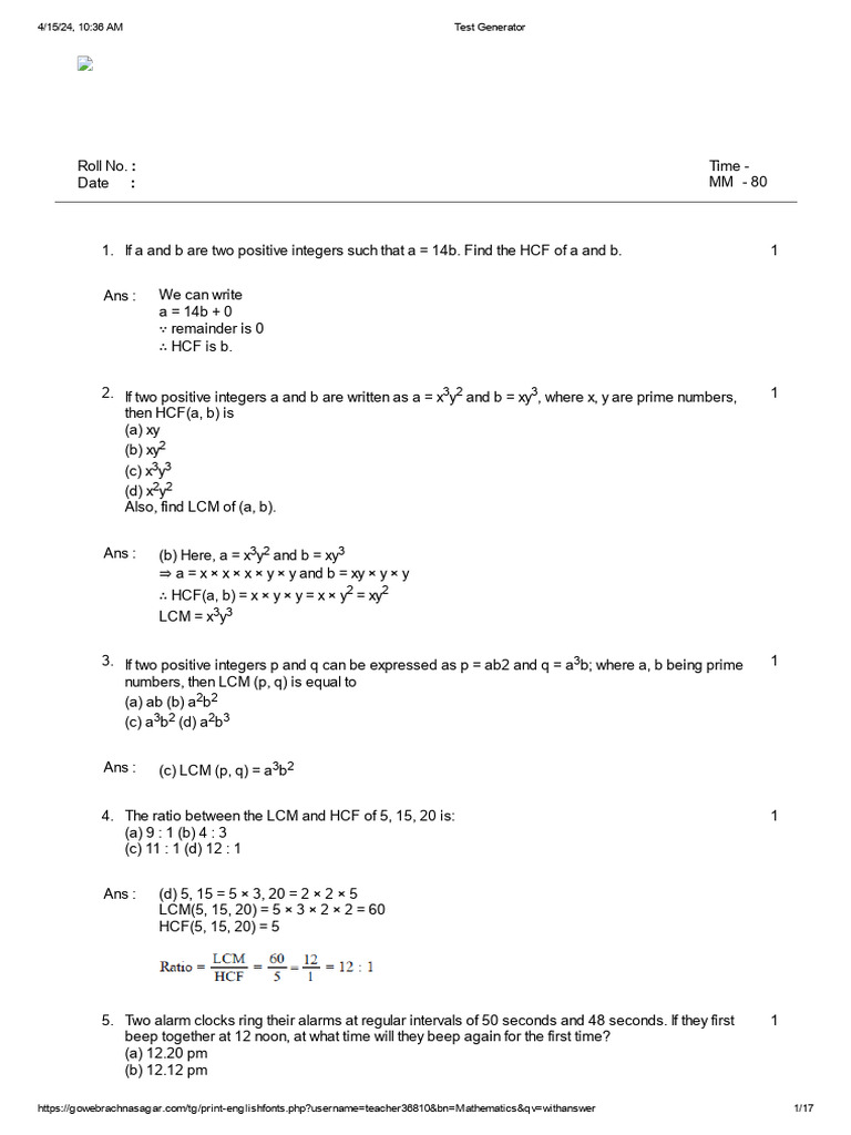CH.1 Go Web | PDF | Length | Numbers