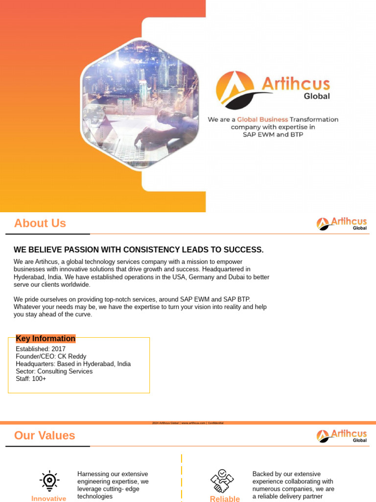 Artihcus Global Overview | PDF | Business
