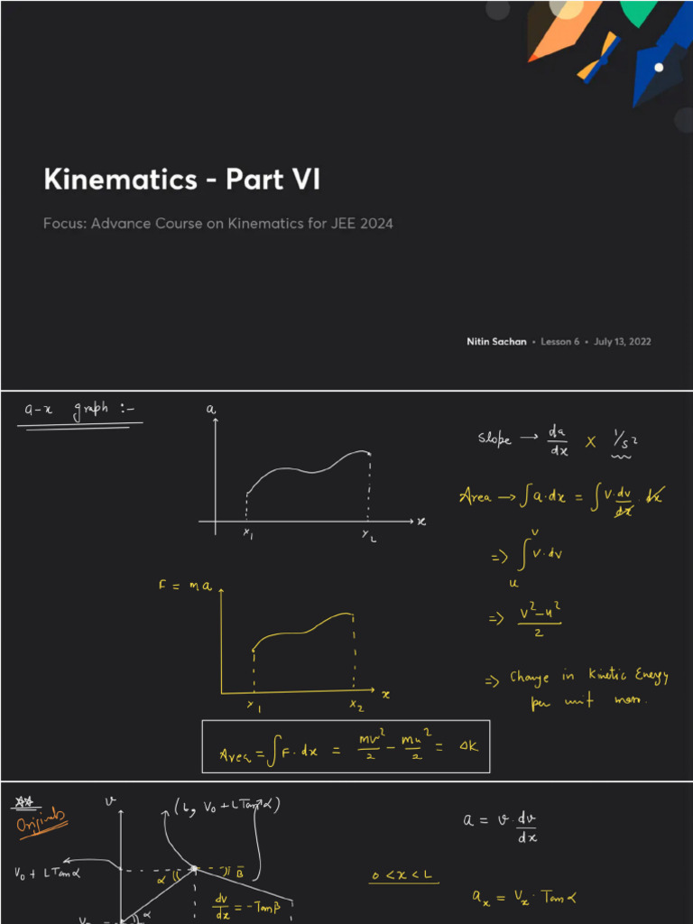 Kinematics Part VI With Anno | PDF