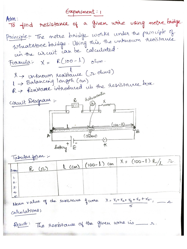 Physics Practical Exam Format | PDF