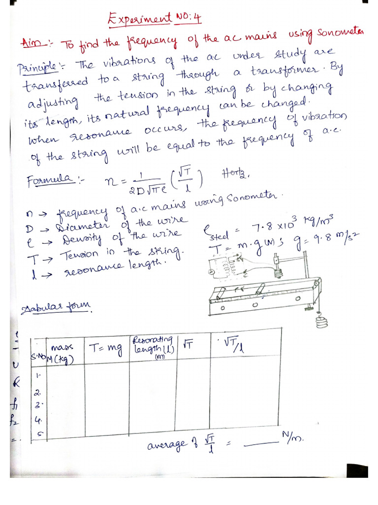 Physics Practical Exam Format 2 | PDF