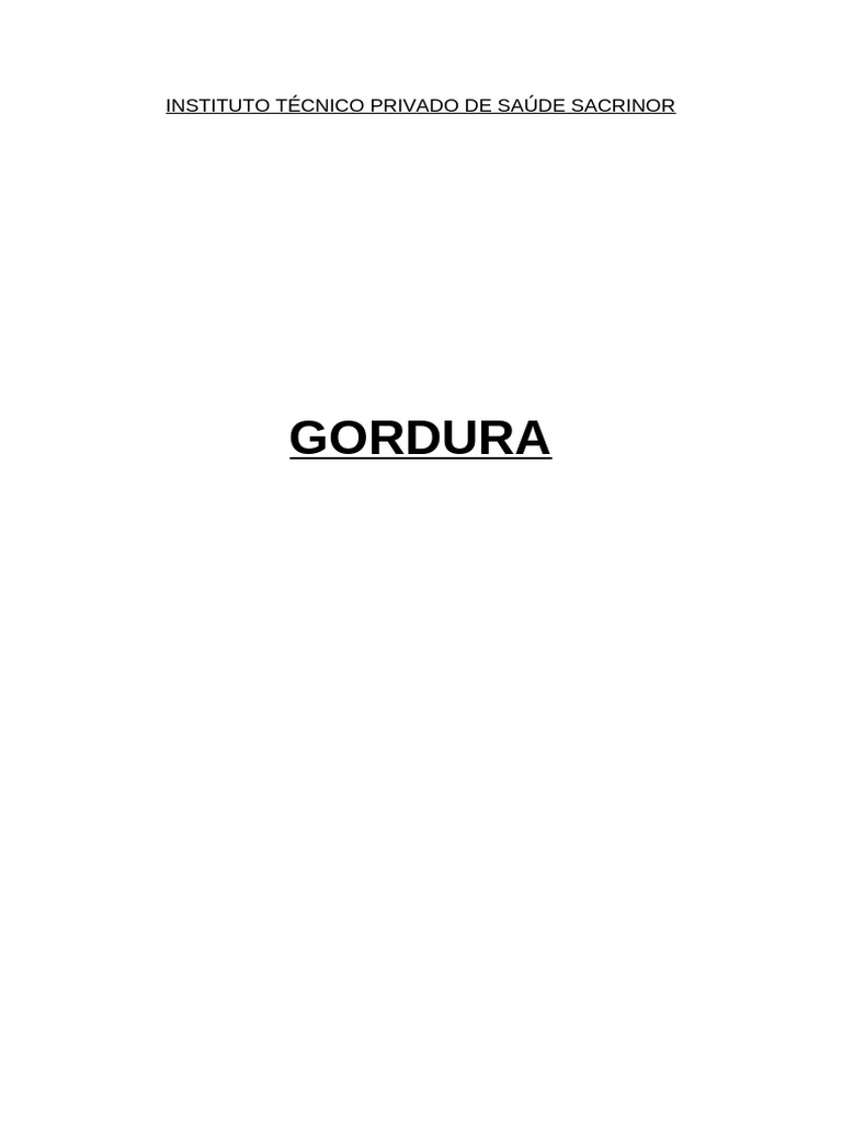 Tipos de Gorduras | PDF | Gordura | Substancias químicas
