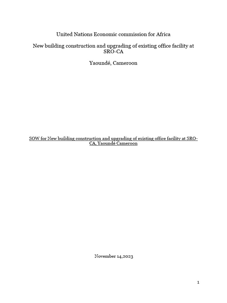 Annex B - Statement of Work (SOW) - SRO-CA New Offfice Building Final ...