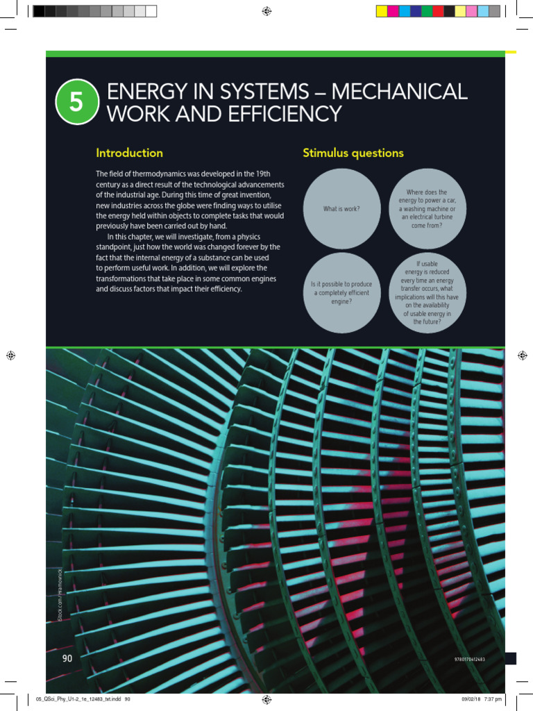 physq11 05 chapter 5 energy in systems – mechanical work and efficiency ...