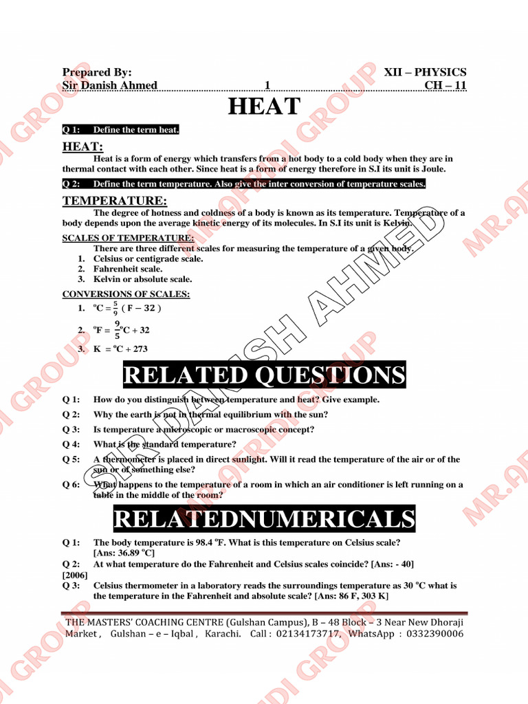 Adamjee Physics Notes for Class 12 | PDF | Social Networking Service ...