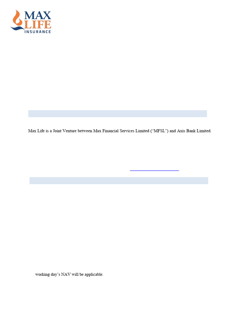 Max Life Fast Track Super ULIP | PDF | Insurance | Life Insurance