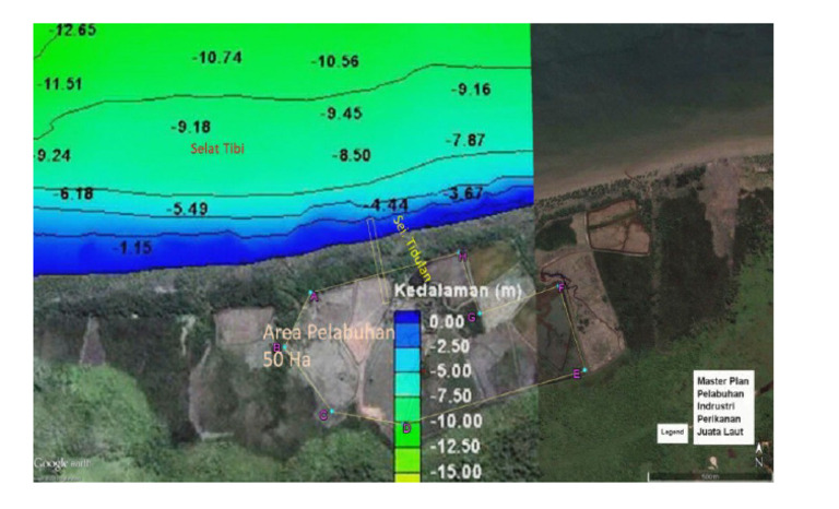 Peta Kedalaman Laut MasterPlan Minapolitan Juata - Earth | PDF