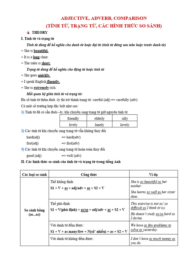 Tính T, TR NG T & So Sánh | PDF