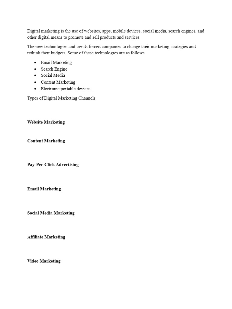 Digital Marketing Strategies Overview | PDF | Digital Marketing ...