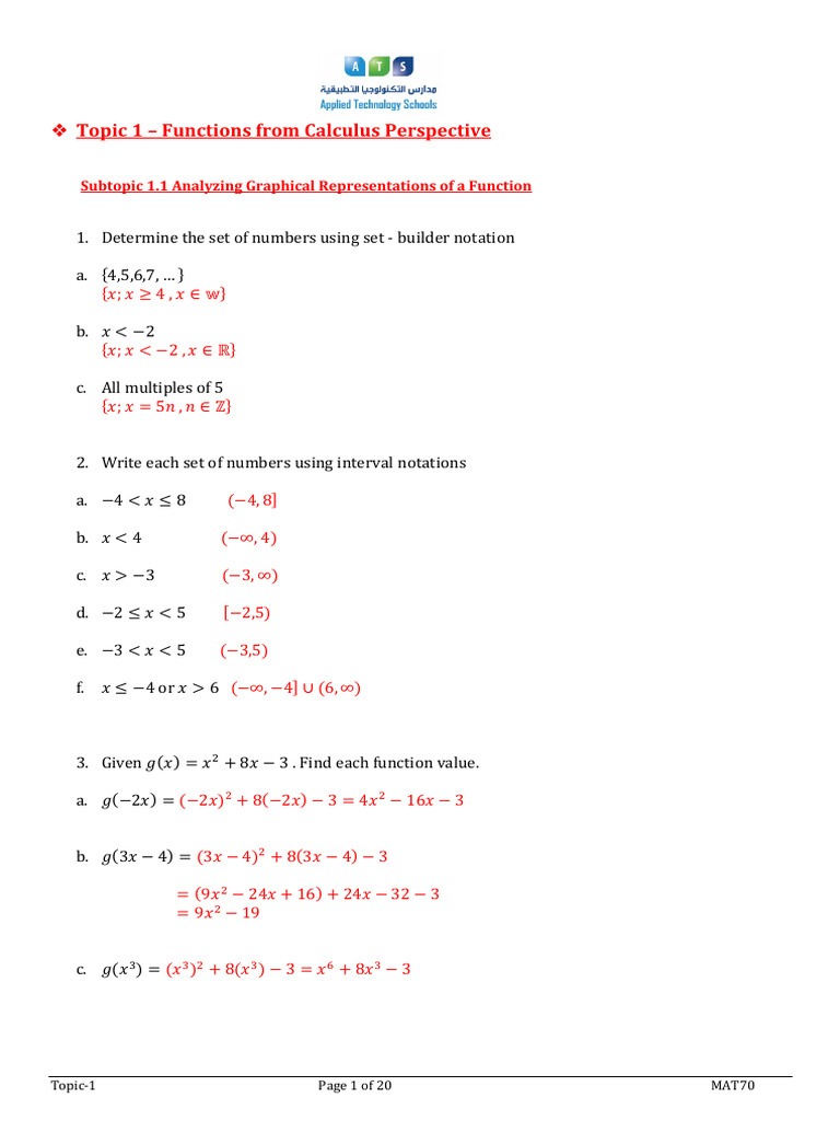 Calculus Functions Guide | PDF | Logarithm | Function (Mathematics)