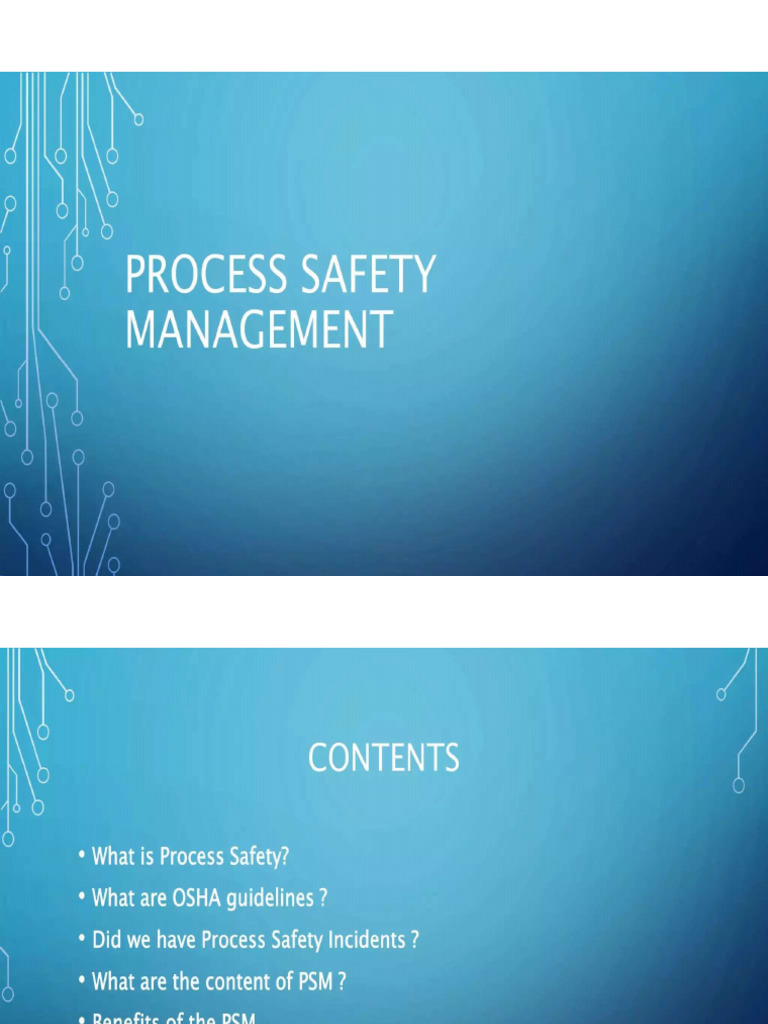 Seminar - Process Safety Management | PDF