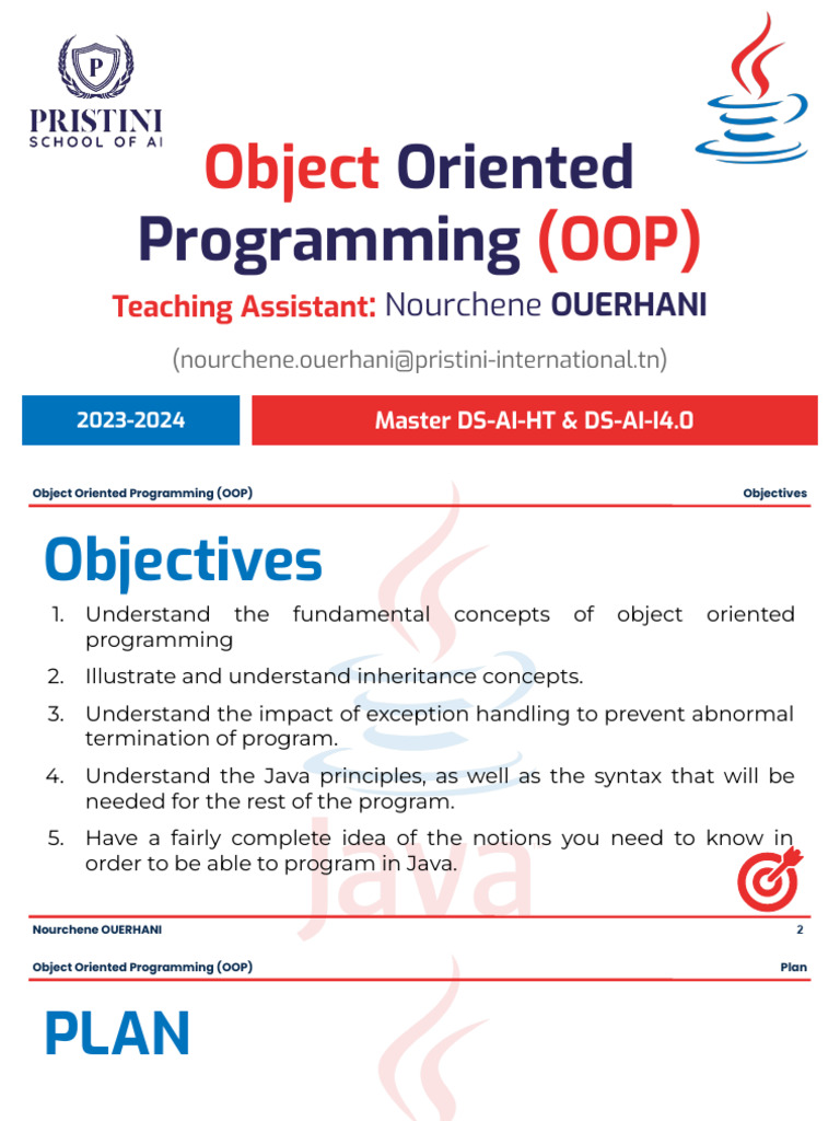 Oop Java Master Pdf Object Oriented Programming Java Programming