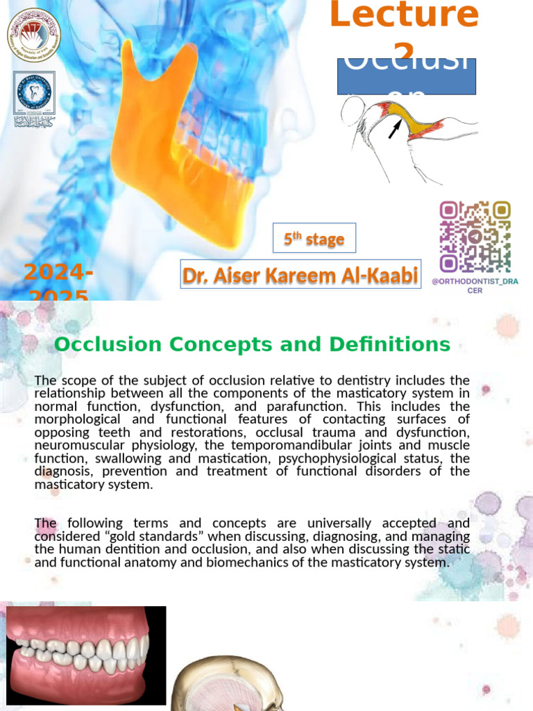 Occlusion | PDF | Orthodontics | Dentistry Branches