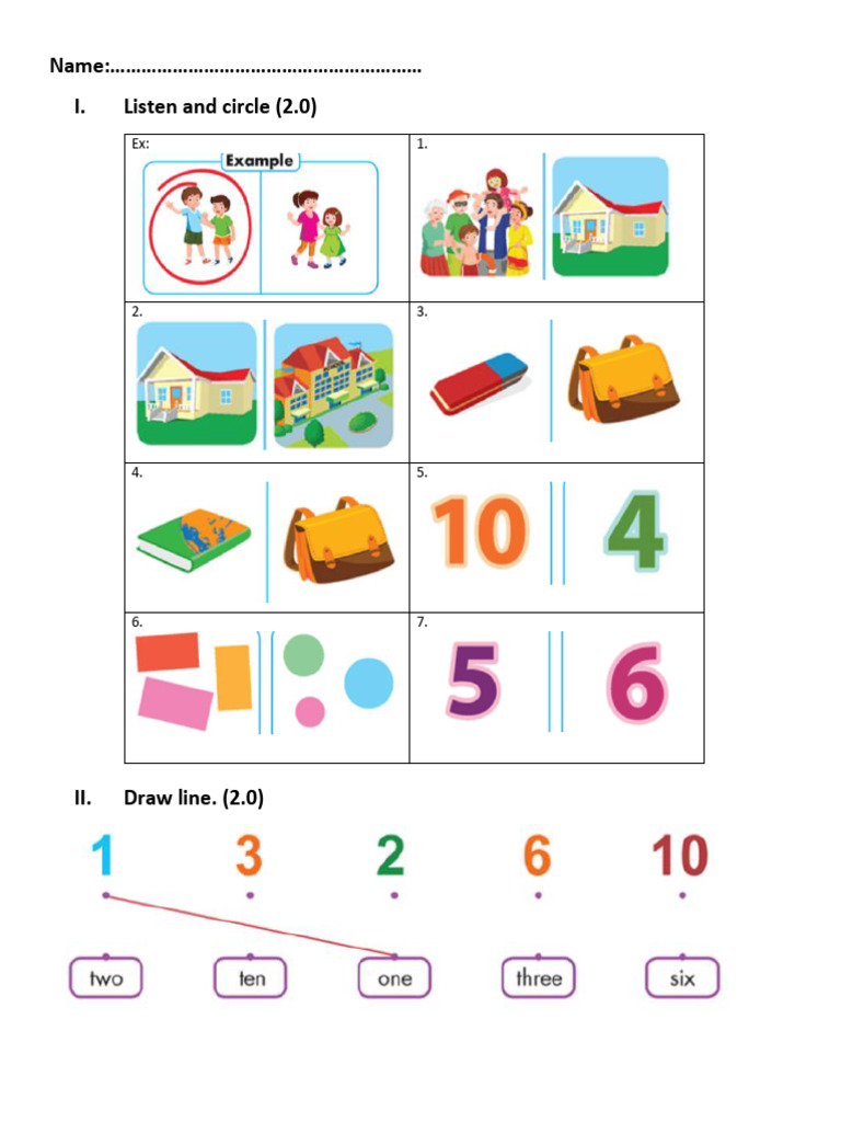 Mid-Term Test Smart Start 1A | PDF