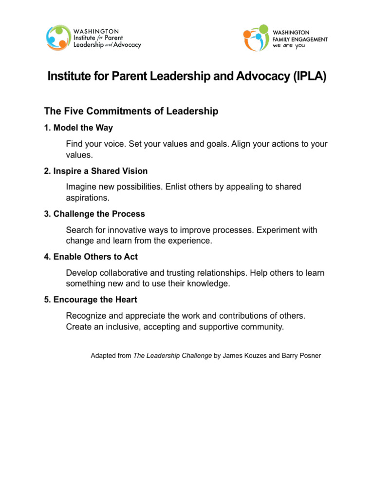 The Five Commitments of Leadership | PDF