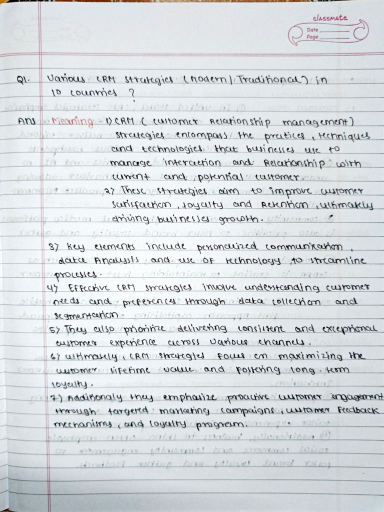 CRM Assignment | PDF