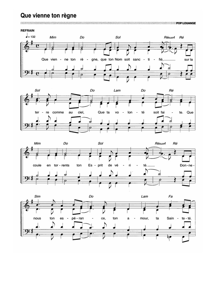Que Vienne Ton Regne | PDF