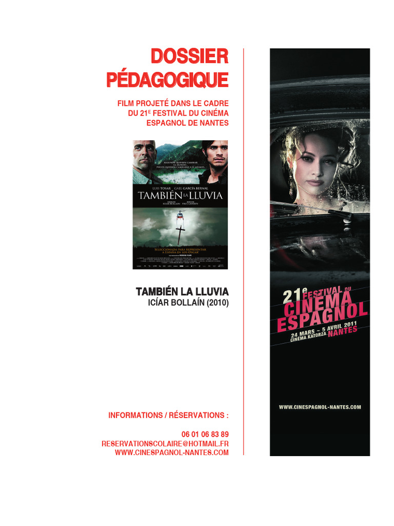 Dossier Educativo: También la Lluvia | PDF