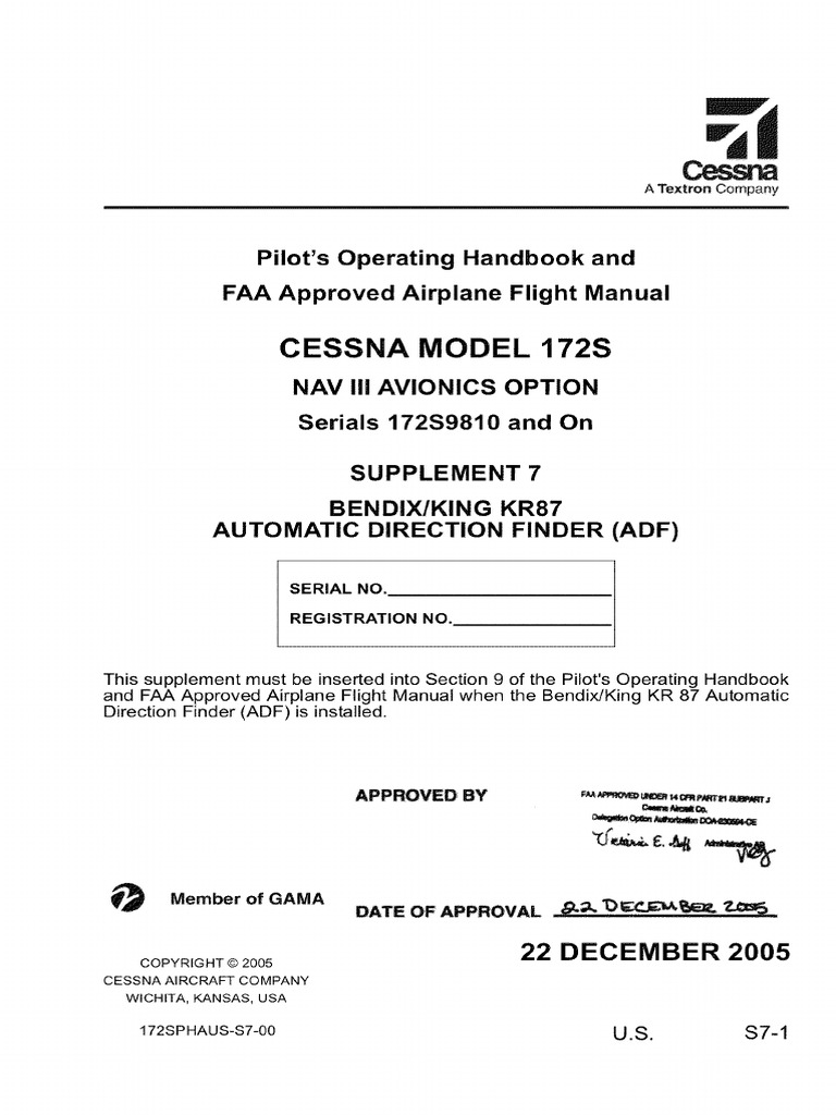 Supplement 7 - KR 87 ADF | PDF