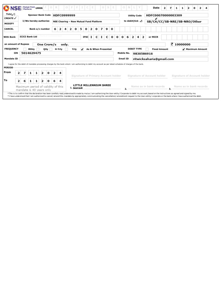 Little Millenium Mandate | PDF | Banks | Financial Services