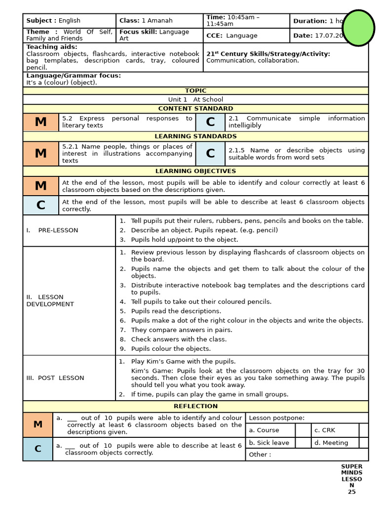 Lesson 25 | PDF | Learning | Human Communication
