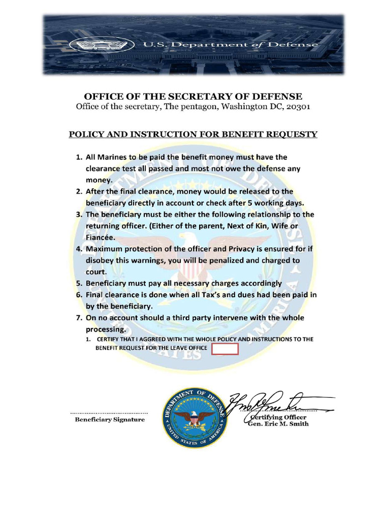 Policy and Aggreement Form-1-1 | PDF