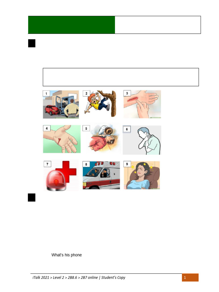 Reporting Accidents: Phone Guide | PDF | Human Communication