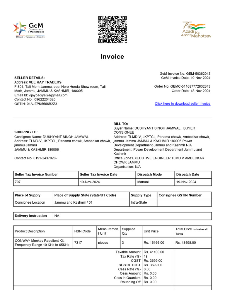 RWdLK2tCMTlzVEZ4YXM2TkVHd1FEQT09 Invoice | PDF | Value Added Tax | Invoice