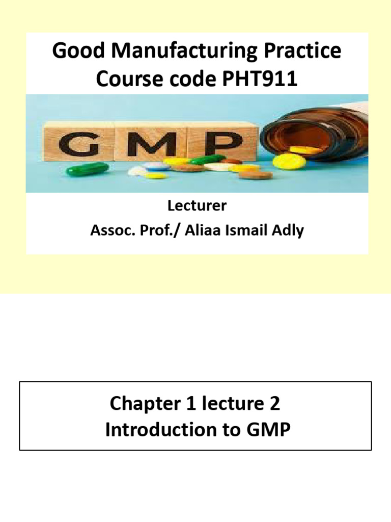 Lec.2 GMP 2 | PDF | Calibration | Accuracy And Precision