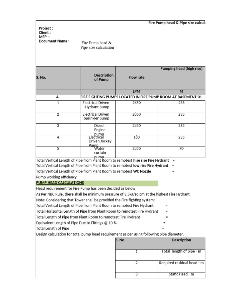 Pump Head and Pipe Size | PDF | Pump | Flow Measurement