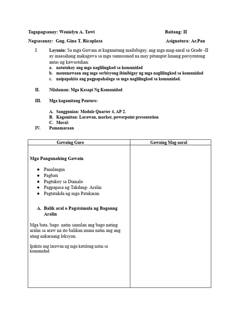 Arpan Lesson Plan | PDF