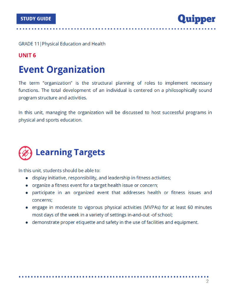 Unit 6 Lesson 1 Event Structure | PDF