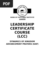 RCCG DTCE CALENDAR 2025 | PDF