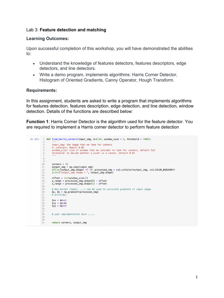 Lab3 CPV301 | PDF | Vision | Artificial Intelligence