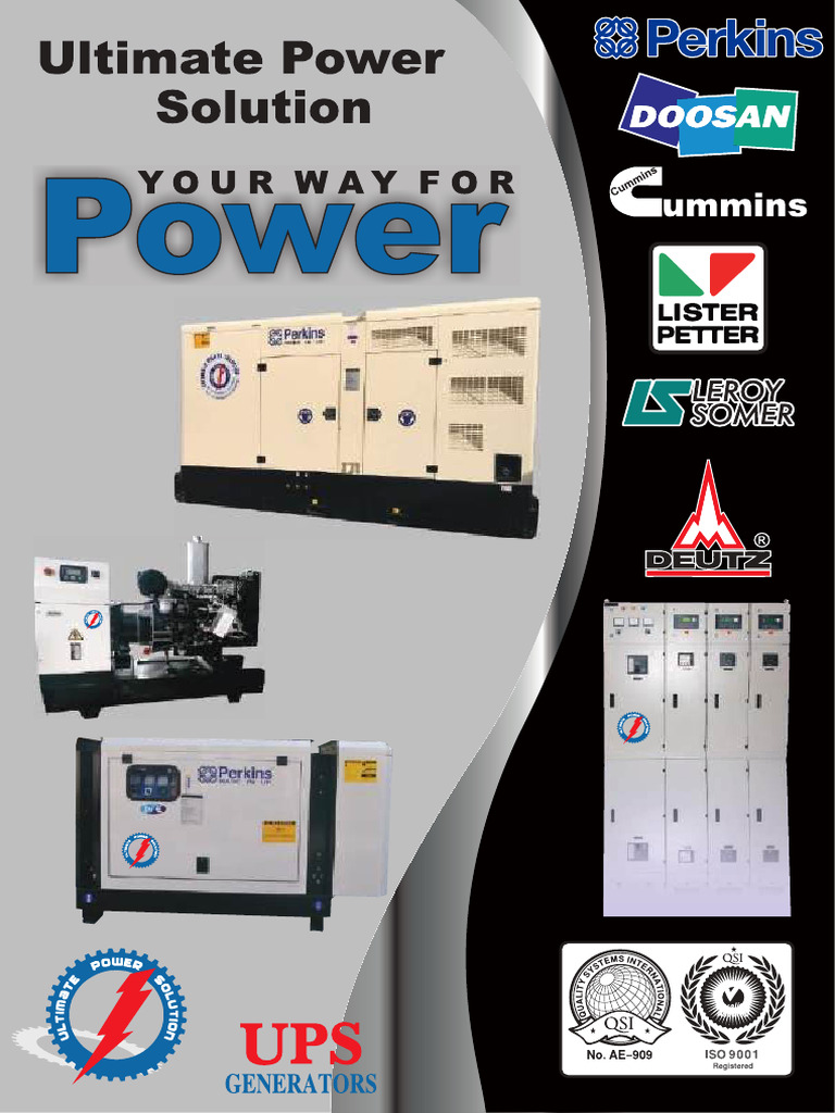 UPS Catalogue - Compressed | PDF | Engines