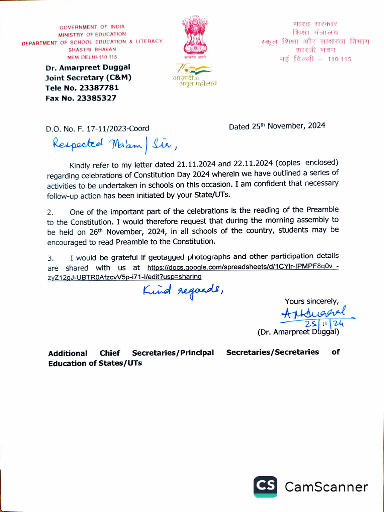 Letter For Preamble Reading | PDF