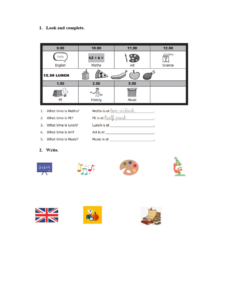 English 3 Primaria | PDF