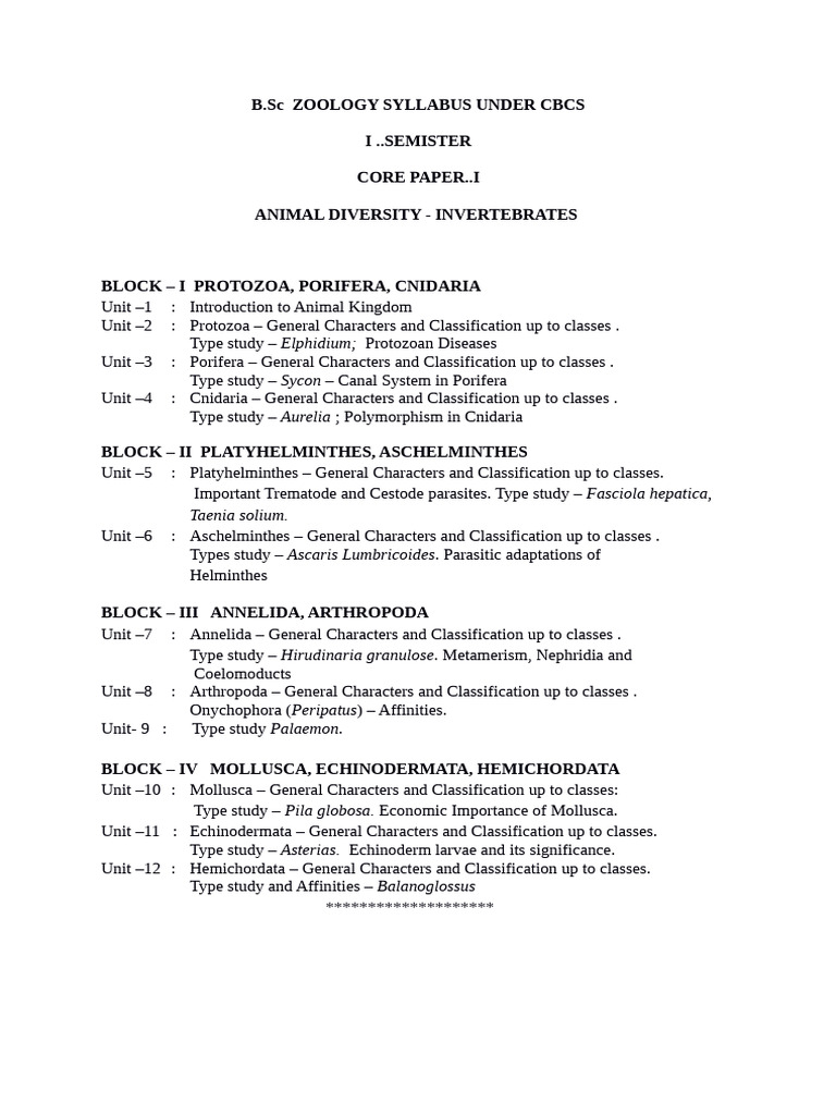 119 Zoology1 | PDF | Invertebrate | Organisms