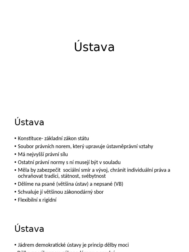 1 Ústava | PDF