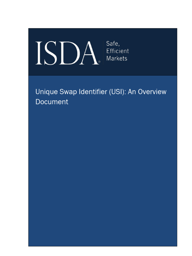 Isda Usi Overview Paper Updated 2013 Nov 18 v8 Clean | PDF | Derivative ...