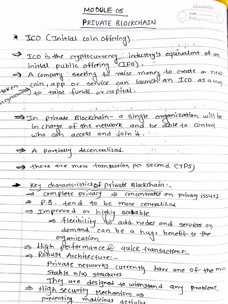 Blockchain Module 5 - Private Blockchain Short Notes | PDF | Internet ...