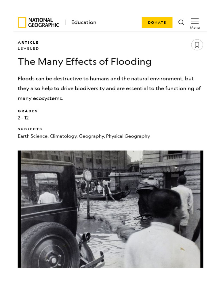 The Many Effects of Flooding | PDF | Flood | Wetland