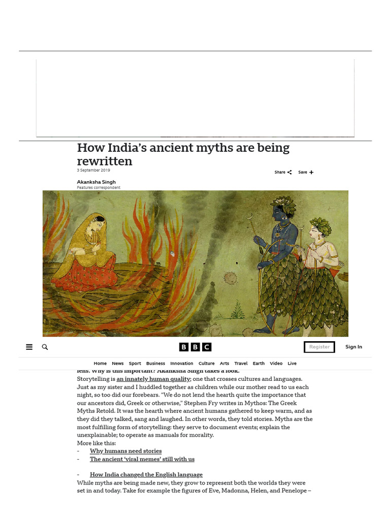 How India's Ancient Myths Are Being Rewritten | PDF | Sita | Rama