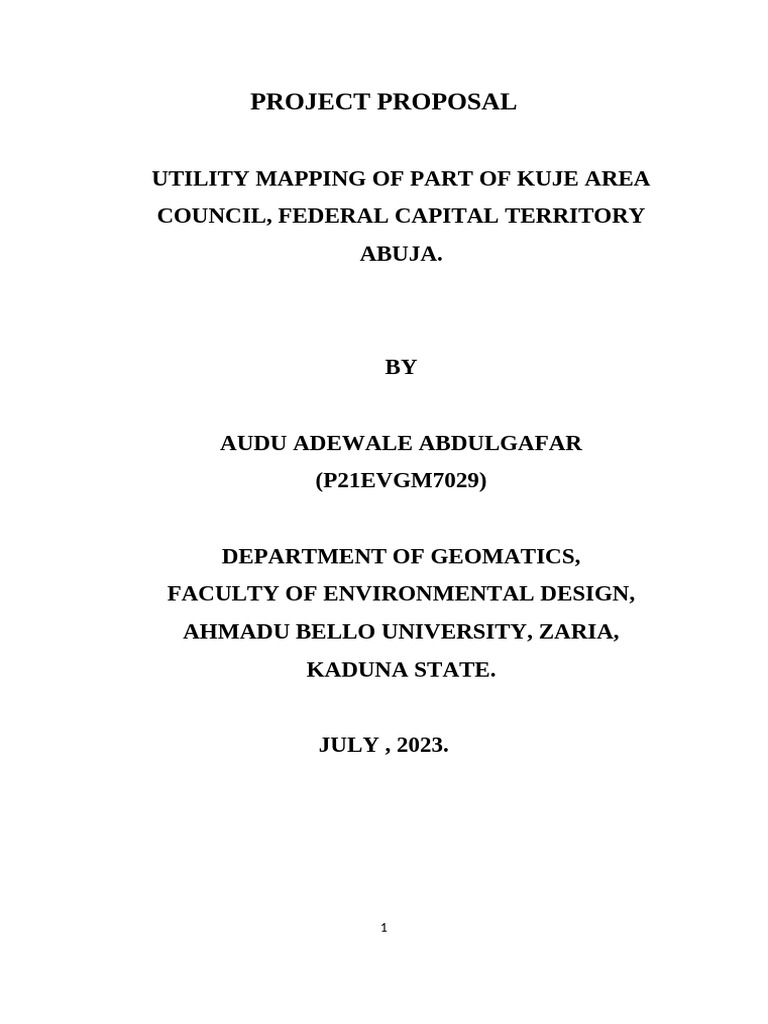 Utility Mapping of Kuje | PDF | Geographic Information System | Computing