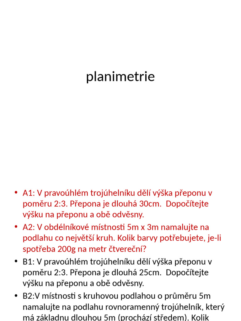 Planimetrie | PDF