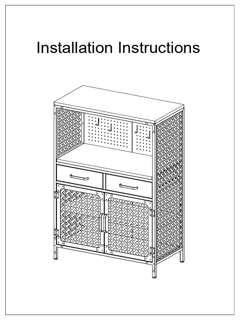 2 Drawer Pantry | PDF | Screw | Door