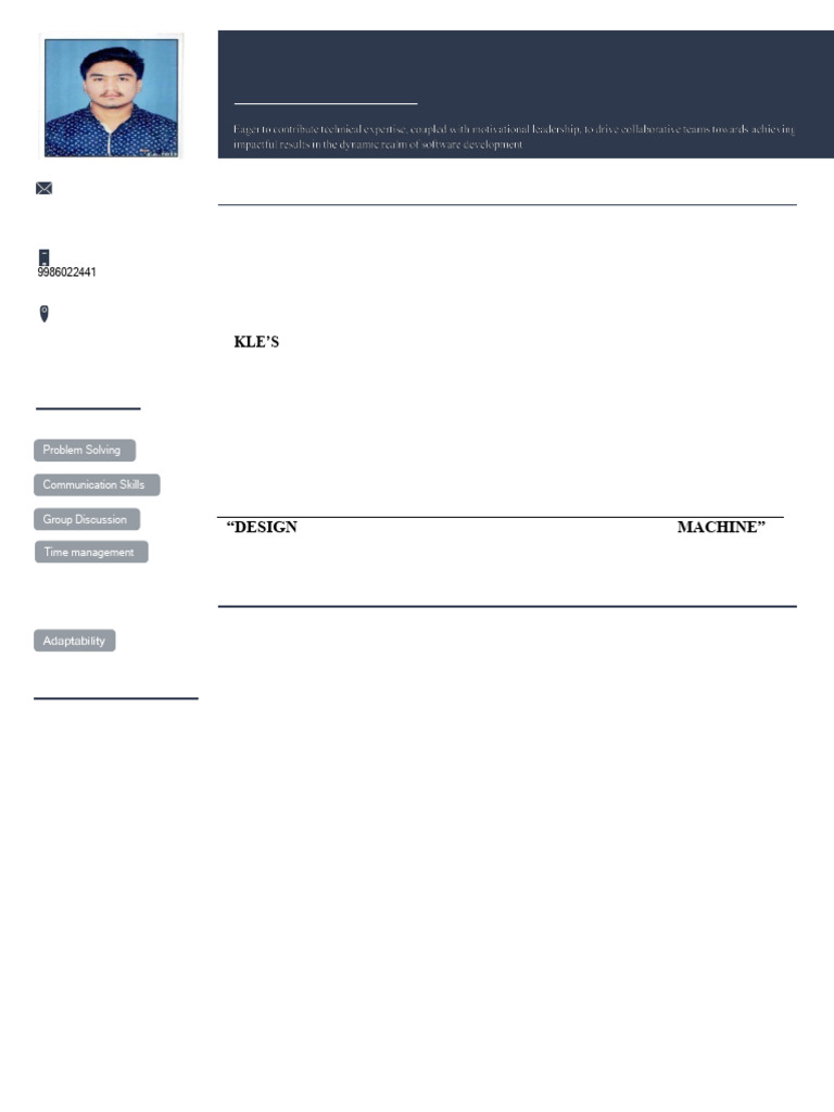 Ajay Shikkeri - Mechanical Engineer CV | PDF | Programming Paradigms ...
