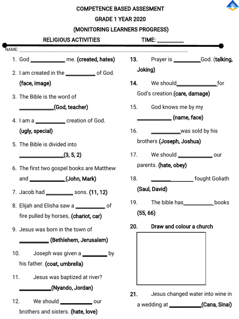 GRADE 1 RELIGIOUS | PDF